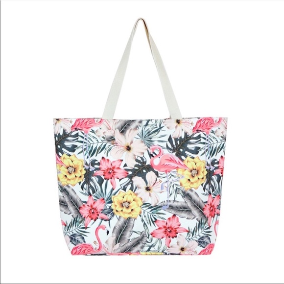 Styline | Bags | Styline Flamingo Print Tote Bag | Poshmark